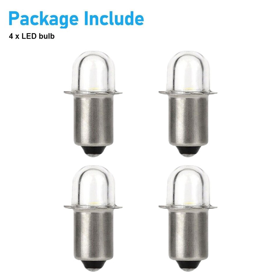 4X 18V Volt Flashlight LED Bulbs For PORTER CABLE PC18FL PC180FL ...