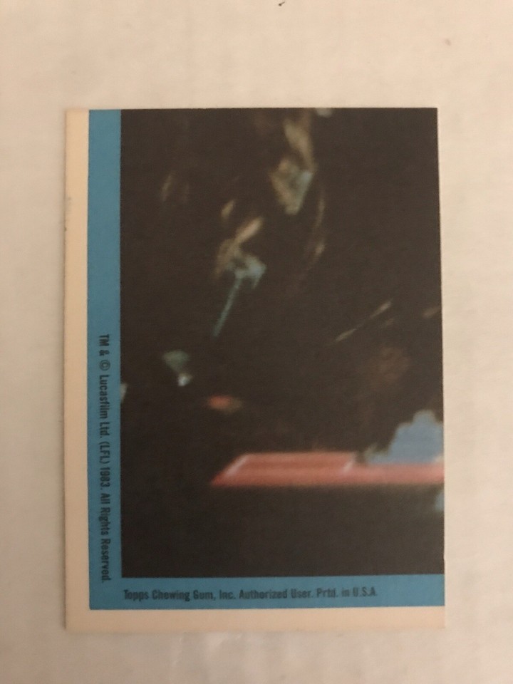 1983 Topps Star Wars Return of the Jedi Jabba The Hutt green sticker ...