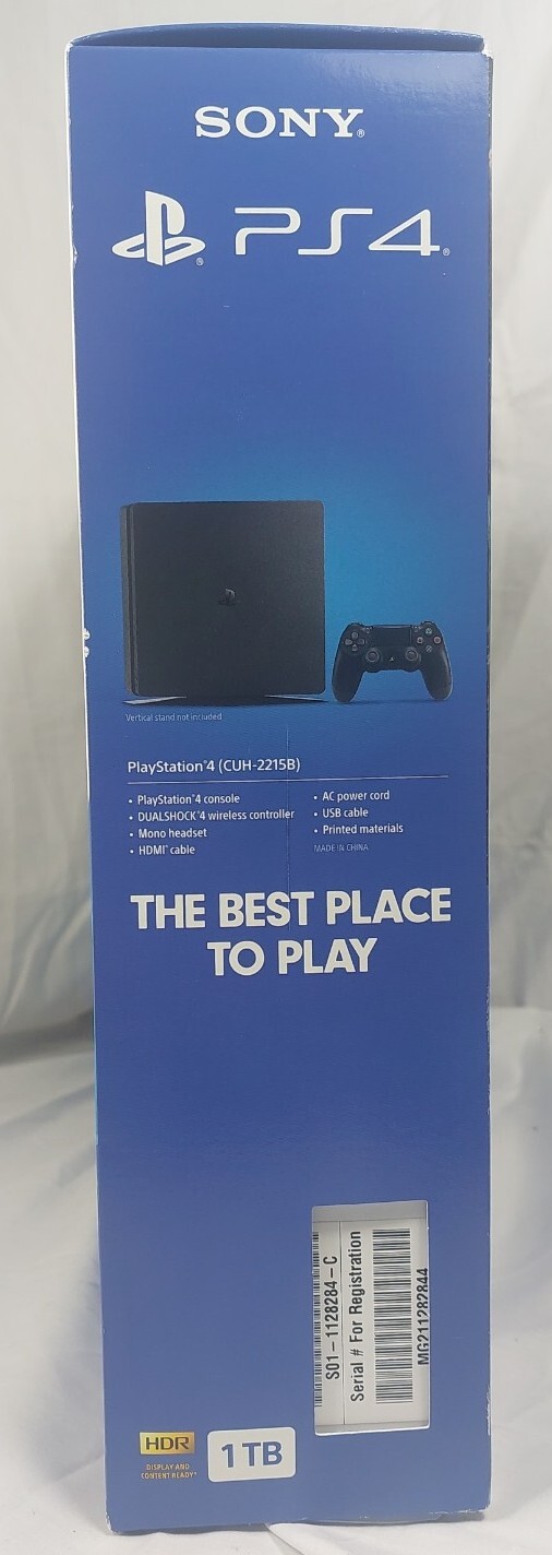 Sony PlayStation 4 Slim 1TB Console - Jet Black for sale online | eBay