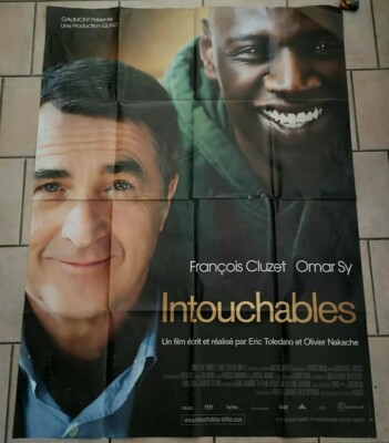 Affiche Cinéma INTOUCHABLES François Cluzet et Omar Sy Gaumont 120 x ...
