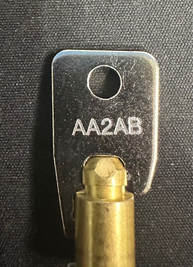 AA2AB LOCK AND KEY FOR L OR T HANDLE - VENDING MACHINE | eBay