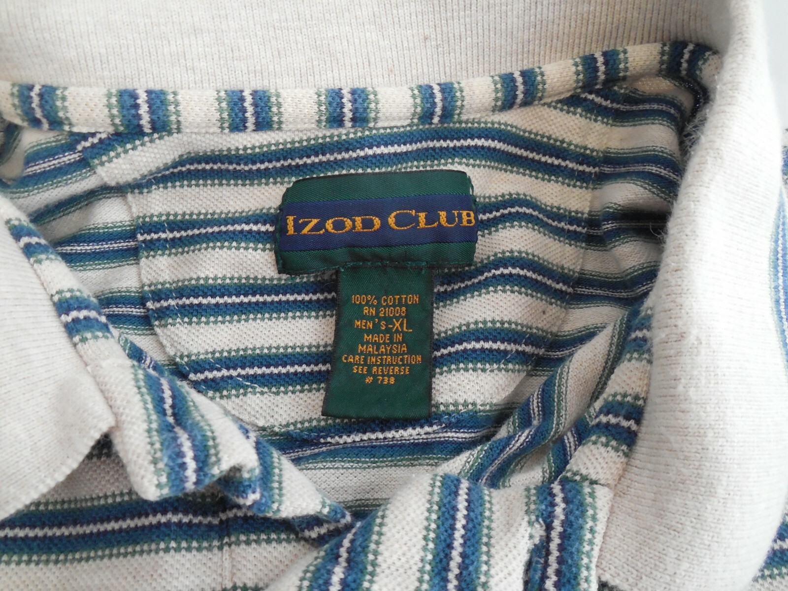 Men's Izod Club Walt Disney Mickey Mouse Striped Polo… - Gem