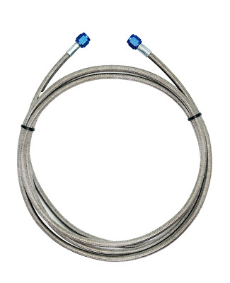 4AN NITROUS OXIDE/FUEL LINE 16 FT STAINLESS STEEL BRAIDED BLUE ENDS | eBay