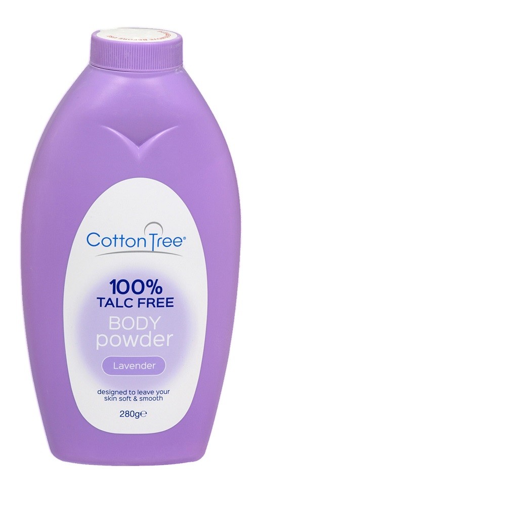 CottonTree Body Feet Powder 100% Talc-Free Absorbs Moisture Soft Skin ...