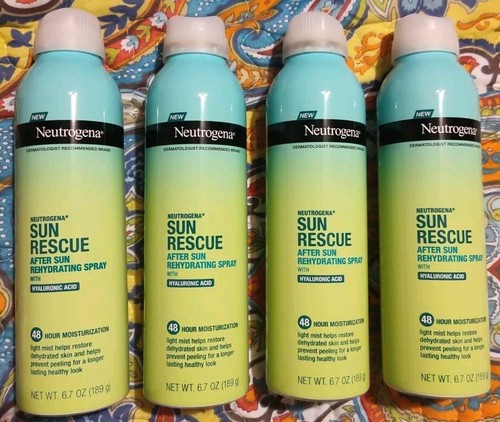 (4) Neutrogena Sun Rescue, After Sun Rehydrating Spray Hyaluronic ...