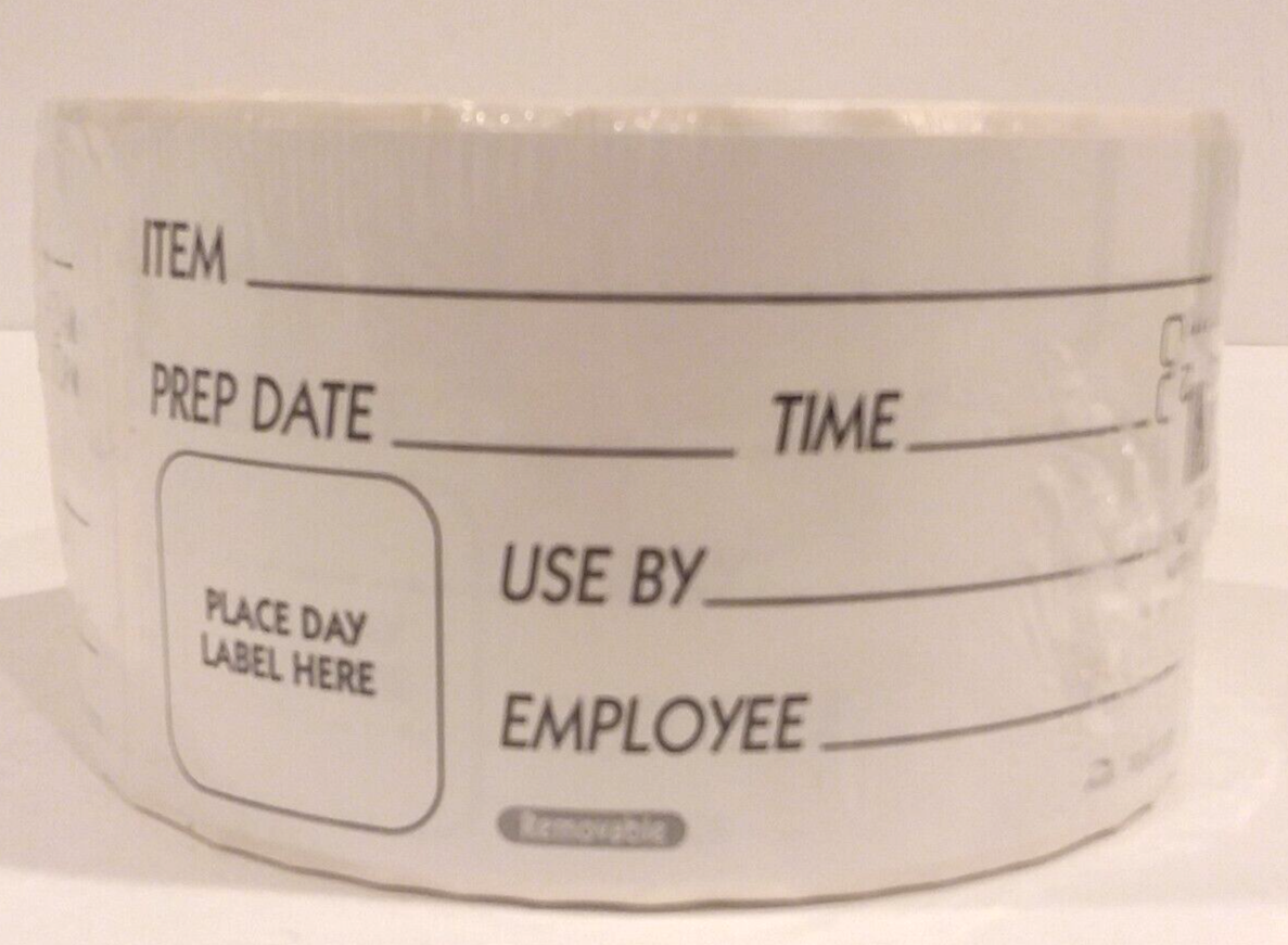 NCCO "Item/Prep/Use By" Removable Food Rotation Labels 2″ x 4″ 500/Roll ...