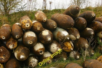 Photo 6x4 Bombs near Imber Inert bombs - full of concrete rather than ...