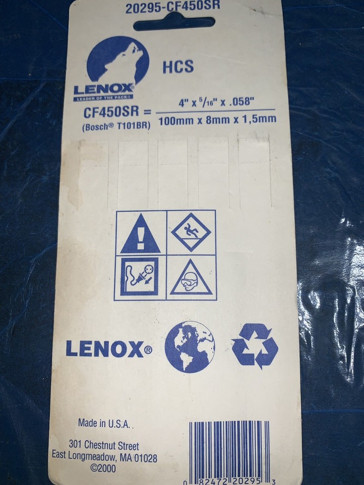 NEW Lenox 20295-Cf450sr 4" 10 Tpi All Purpose Chromium Steel T-Sh | eBay
