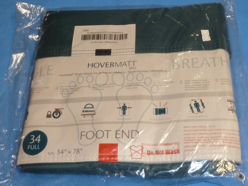 HoverMatt Full 34"x78" Single-Patient Use Lateral Transfer Air Mattress ...