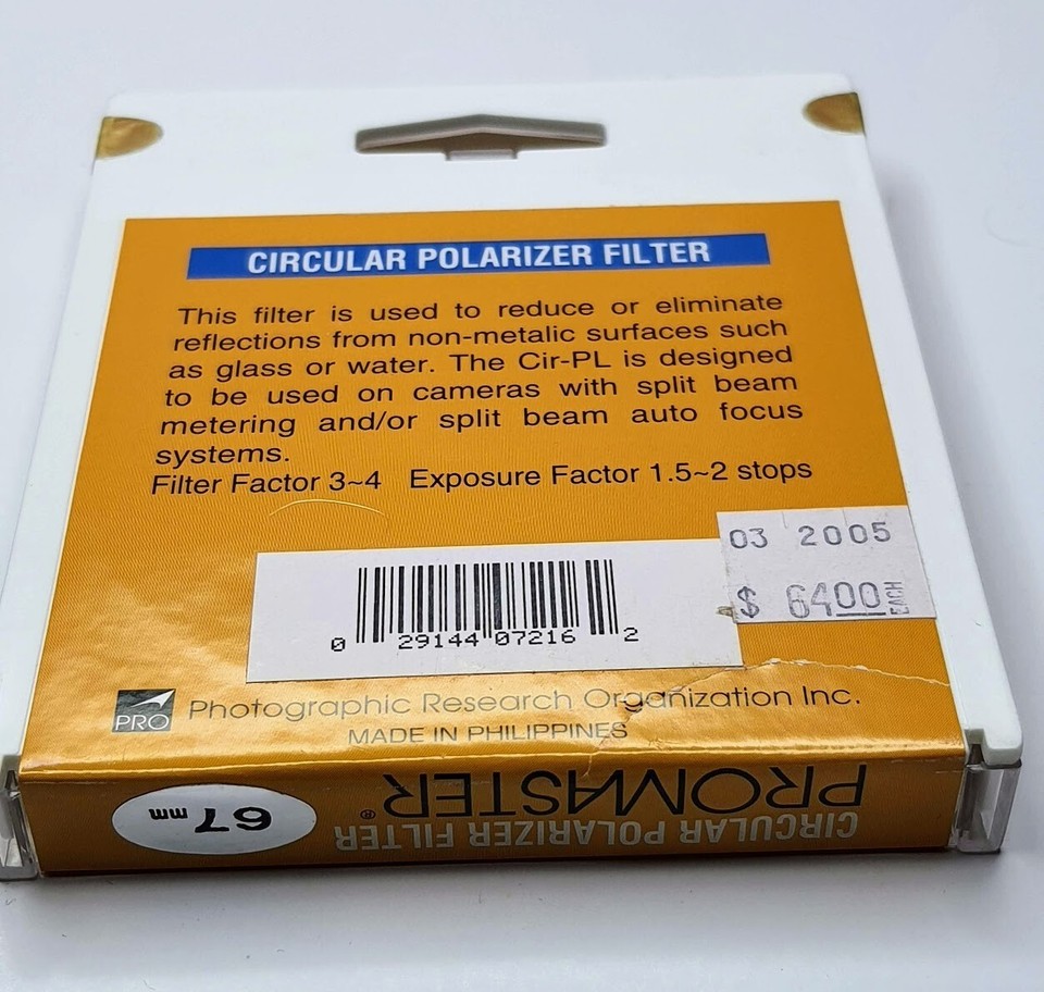 Genuine Pro 67mm Circular Polarizer CPL Glass Lens Filter Japan ...