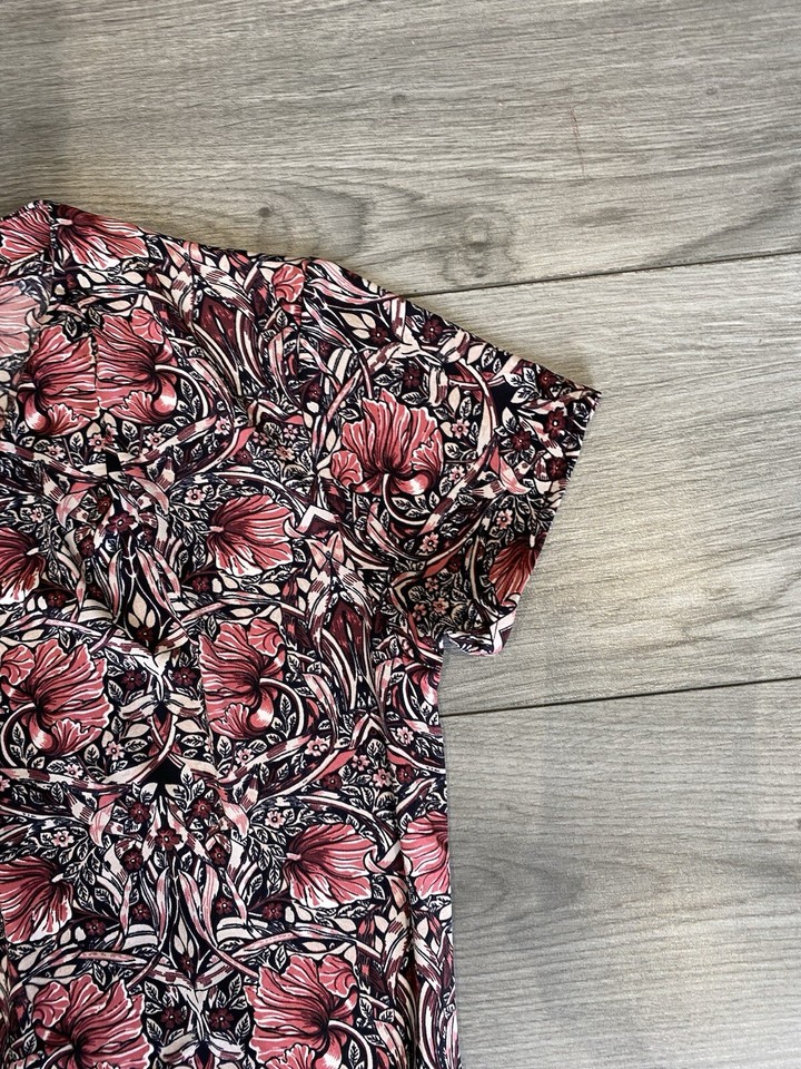 Ladies Black And Floral Stretch Top. Uk Size 12 | eBay UK