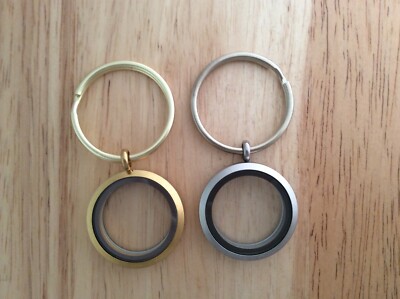 Floating Locket Key Rings | eBay