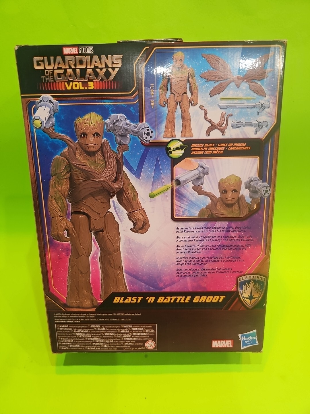 Marvel Titan Hero Guardians of The Galaxy Vol 3 Blast 'N Battle GROOT ...