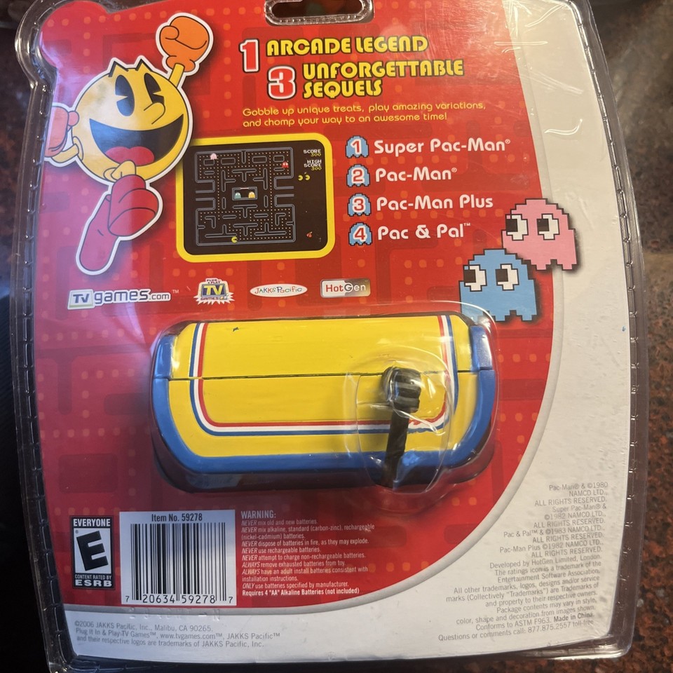 NEW Namco Super Pac-Man Plug N Play TV 4-in-1 Video Game System - 3rd ...