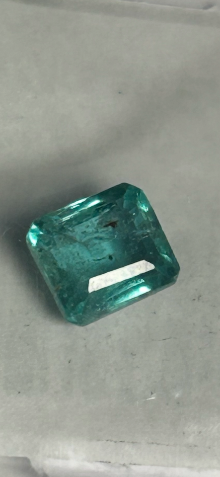1.30 ct Natural Loose Green Colombian Emerald Gemstone from scrap gold ...