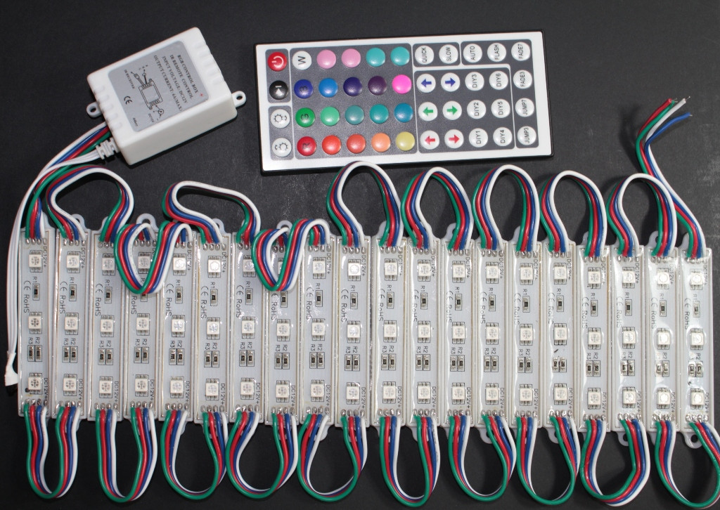 RGB 5050 SMD LED Module Light 12V Tape 20 Pcs X 3 LEDS Store Front ...