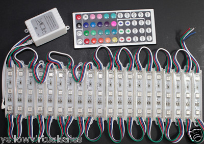 RGB 5050 SMD LED Module Light 12V Tape 20 Pcs X 3 LEDS Store Front ...