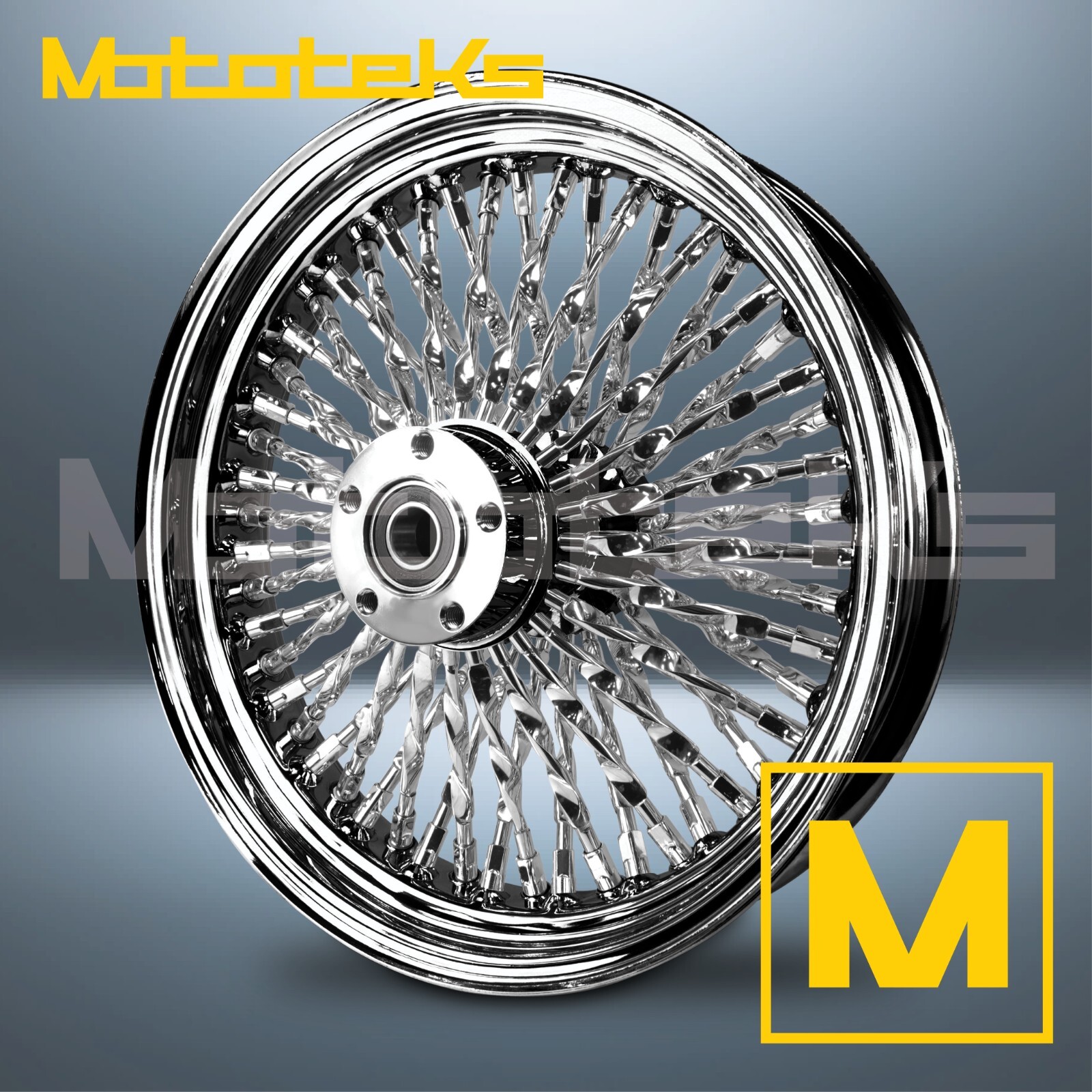 16" 16X5.5 CALI FAT SPOKE WHEEL 52 STAINLESS FOR HARLEY SOFTAIL REAR ...