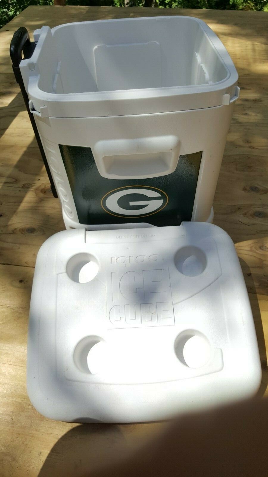 Large GREEN BAY PACKER IGLOO ICE CUBE COKE ZERO Cooler on Wheels | eBay