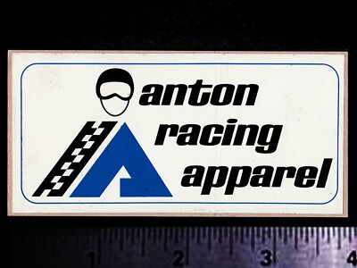 ANTON Racing Apparel - Original Vintage 1960's 70’s Racing Decal ...