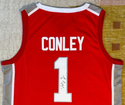 Mike Conley Signed Autograph Ohio State Buckeyes NCAA Jersey NBA ...