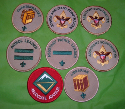 8 BSA Boy Scout Position Insignia Patches | eBay