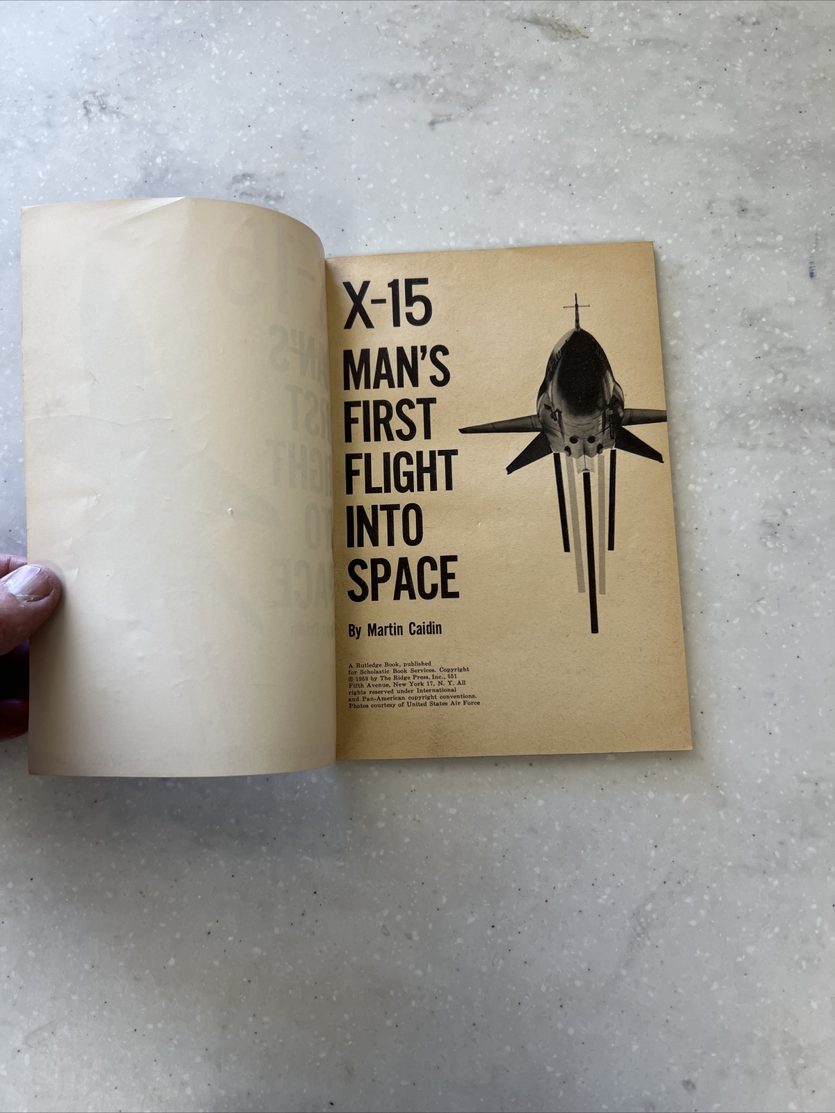 Vintage X-15 Man's First Flight into Space Book- 1959- US Air Force ...