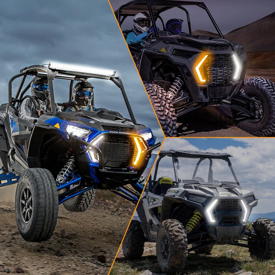 UTV Front LED Fang Accent Light Kit For 2019-2023 Polaris RZR XP XP4 ...