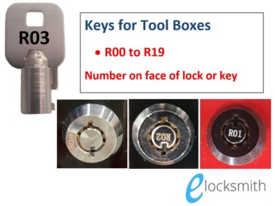 R03 Key to fit Tool Box suits Repco, Gearwrench, Toolpro, TTI, Kincrome ...
