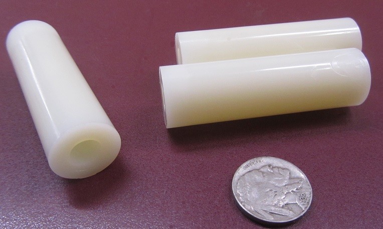 Nylon 66 Spacer, Natural, NO.5/16" Screw, 3/4" OD x .315" ID x 2 1/2 ...