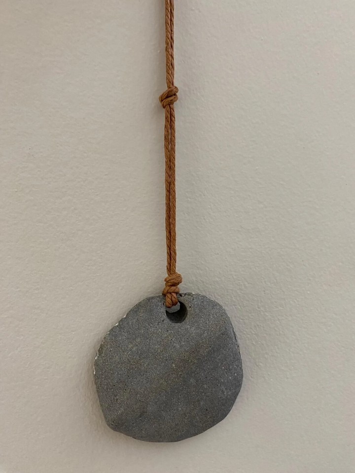 Hag Stone Wall Hanging Holey Stone Protection Talisman Luck Pagan Stone ...