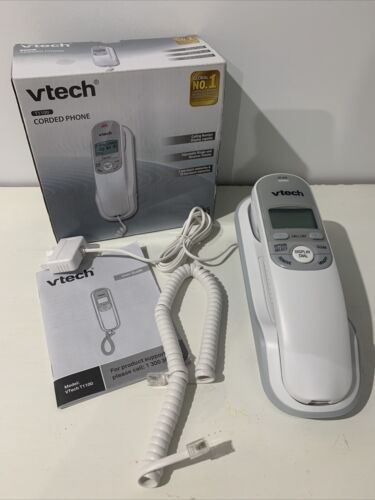 VTECH T1100 WHITE and GREY CORDED TELEPHONE CALLER ID | eBay Australia