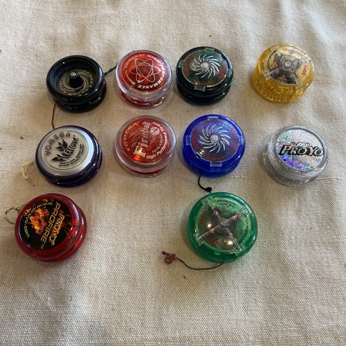 Vintage Yomega, Proyo Yo-Yo Lot Firestorm Fireball X-Brain Etc Assorted ...