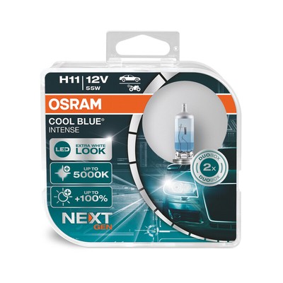 Ampoule OSRAM Cool Bleu Intense h2 12v/55w-x2 pour Moto Pièces de ...