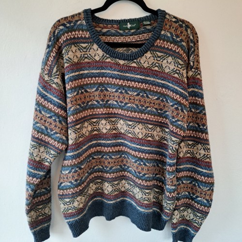 Vintage Hunt Club XL Pullover Sweater Men's Multicolor Fair Isle ...