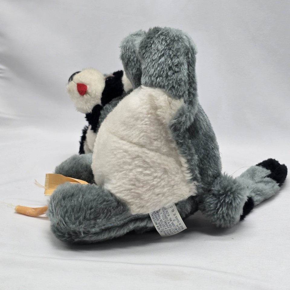 Vtg Etone Racoon 7" Stuffed Animal Plush Stiff Carnival Prize? Well ...