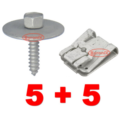 UNDERTRAY METAL SCREWS & CLAMP NUT FOR MERCEDES BENZ ENGINE GUARD ...