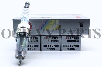 Authentic NGK 1406 (6x) Laser Iridium Genuine Spark Plugs DILKAR7B11 ...
