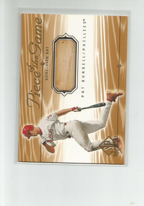 2001 SP GAME BAT EDITION PIECE OF THE GAME #PB PAT BURRELL | eBay