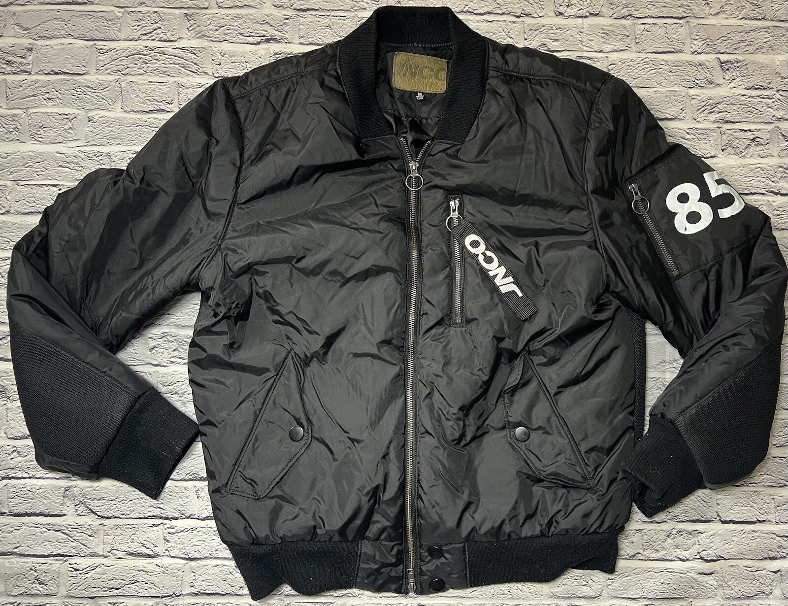 Rare JNCO Phantom Bomber Jacket With Suspended Type S… - Gem