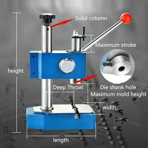 Precision Manual Press, Hand Trigger Hand Lever Punch Max Clamping 90mm ...