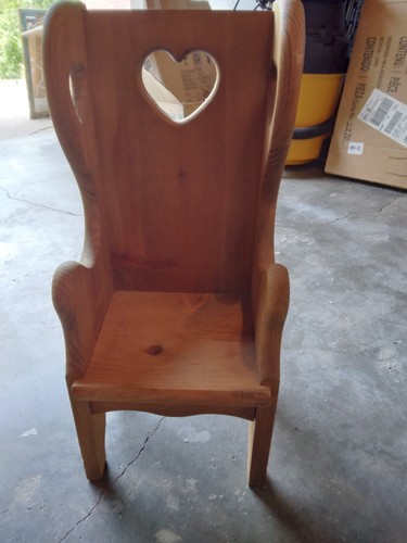 Home Interiors' Vintage Pouting Chair-Solid Wood - Used for doll or ...