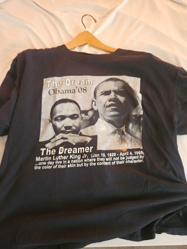 2008 Obama The Dream T-Shirt Men's Size XL Black | eBay