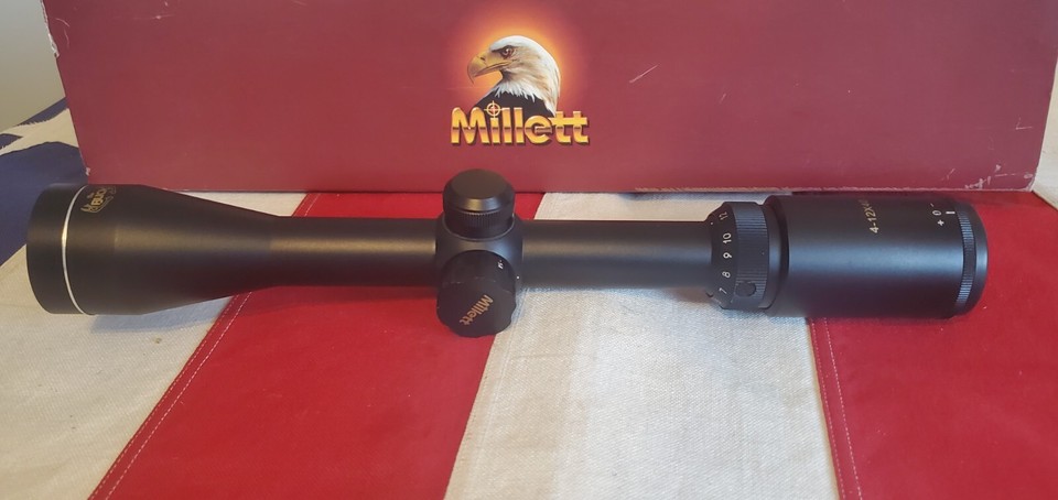 Vintage Millett 4-12 x 40 Rifle Scope NOS Buck Medium Plex Reticle | eBay