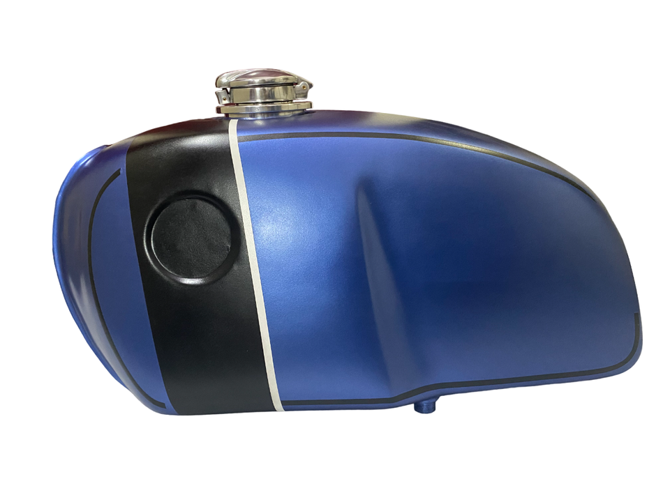 BMW R100 RT RS R90 R80 R75 BLUE BLACK STARP MAT STEEL TANK ADAPTOR ...