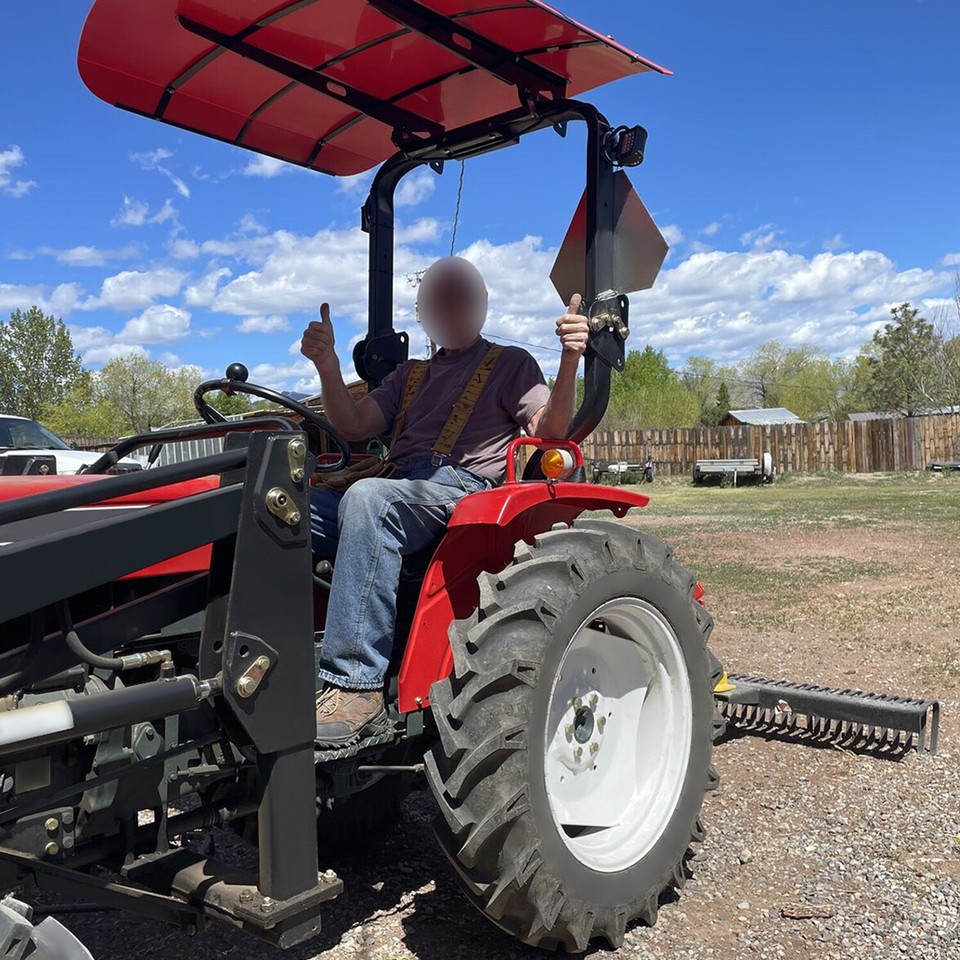 Red Tuff Top Tractor Canopy For ROPS 52" X 52" w/ Mounting Accessories ...