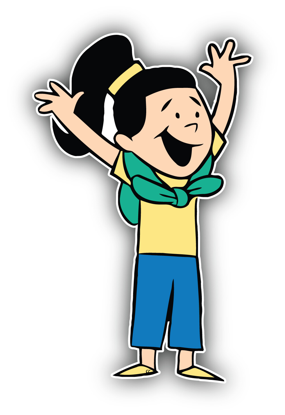 Clifford the Big Red Dog Cartoon Jetta Sticker Bumper Decal - ''SIZES ...