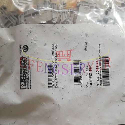 50PCS NEW Phoenix Contact CLIPFIX 35-5 3022276 Fixing Wiring Terminal ...