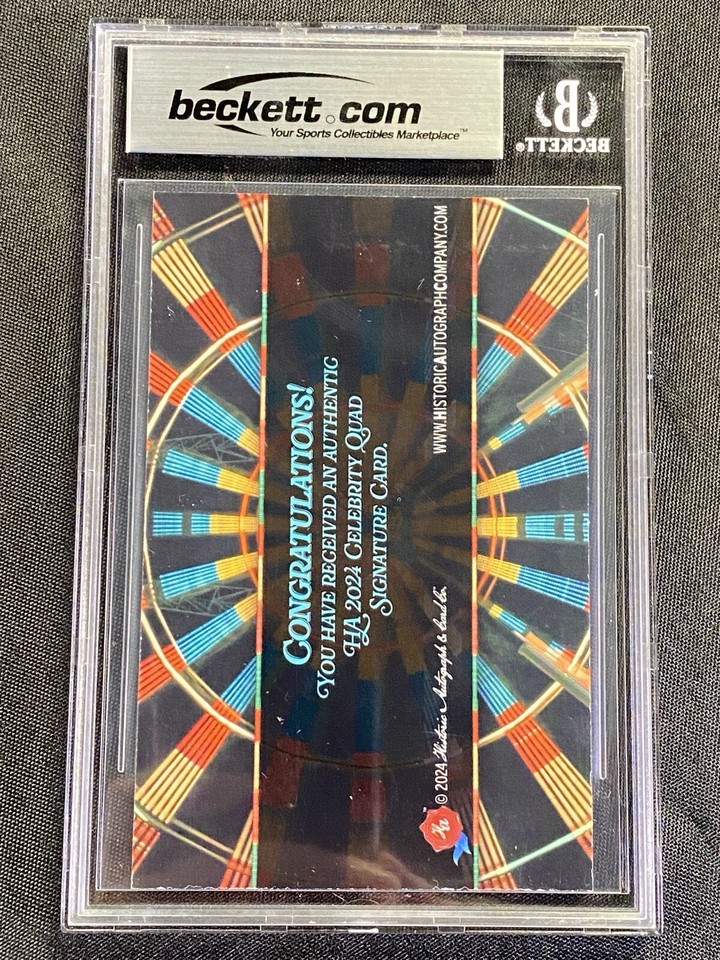2024 Historic Autographs Jack Clark “$100,000 Pyramid” Celebrity Quad ...