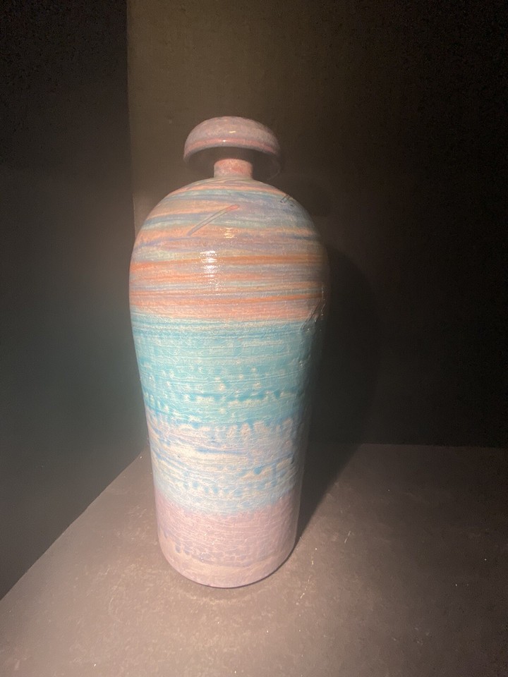 VINTAGE DICK STUDLEY HANDCRAFTED LARGE POTTERY EGYPTIAN CLAY POTTERY ...